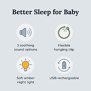 Yogasleep Hushh Portable White Noise Sound Machine For Baby, 3 Soothing Natural Sounds With Volume Control, Compact Size, Noise Canceling For Sleep Aid, Office Privacy, & Meditation, Registry Gift