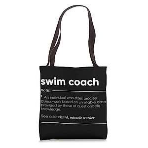 Swim Coach Definition Funny Noun Tote Bag