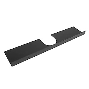 Walfront WallMounted Floating Shelf Black Rustic Metal WallMounted Rack Storage Organizer Strong Bearing Capacity for Bathroom, Rack