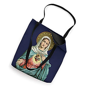 Immaculate Heart of Mary Our Blessed Mother Catholic Vintage Tote Bag