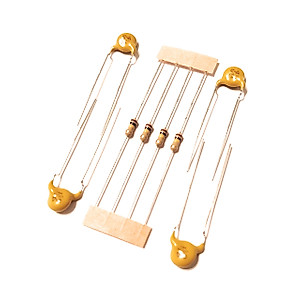 4 x Treble Bleed Kits Vishay BC Ceramic 1000pf 100k Fits Humbuckers Singles Y5U .001uf