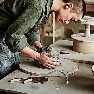 HONBAY 2PCS Stainless Steel Butter Cheese Wire Cutters Slicers Knives for Kitchen (perfect for soft cheese)