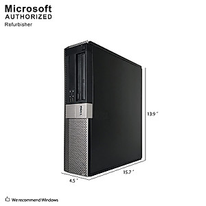 DELL Optiplex 980 Desktop Computer, i5-650 3.2GHz, 8GB, 500GB DVD, Windows 10 Pro (Renewed)']