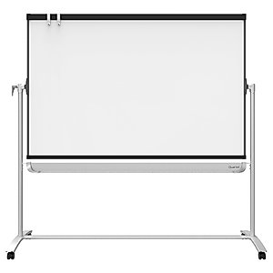 Quartet Easel, Magnetic, 6' x 4', Reversible, Whiteboard/Flipchart, Prestige 2 Mobile Presentation, Graphite Frame (ECM64P2)