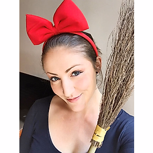 HoveBeaty Hair Band Bow Headbands Headdress for Women and Girls, Perfect Hair Accessories for Party and Cosplay (Red)