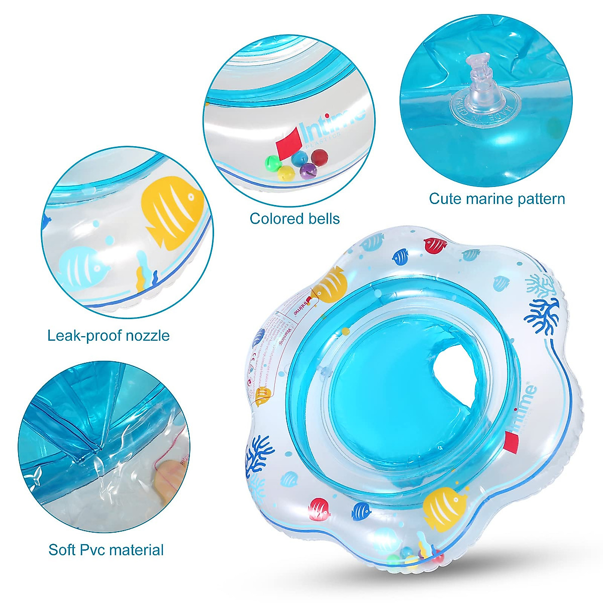 Cehim Baby Floats for Pool, Baby Swimming Floats with Safety Seat, Swim Training for Baby of 6-18 Month