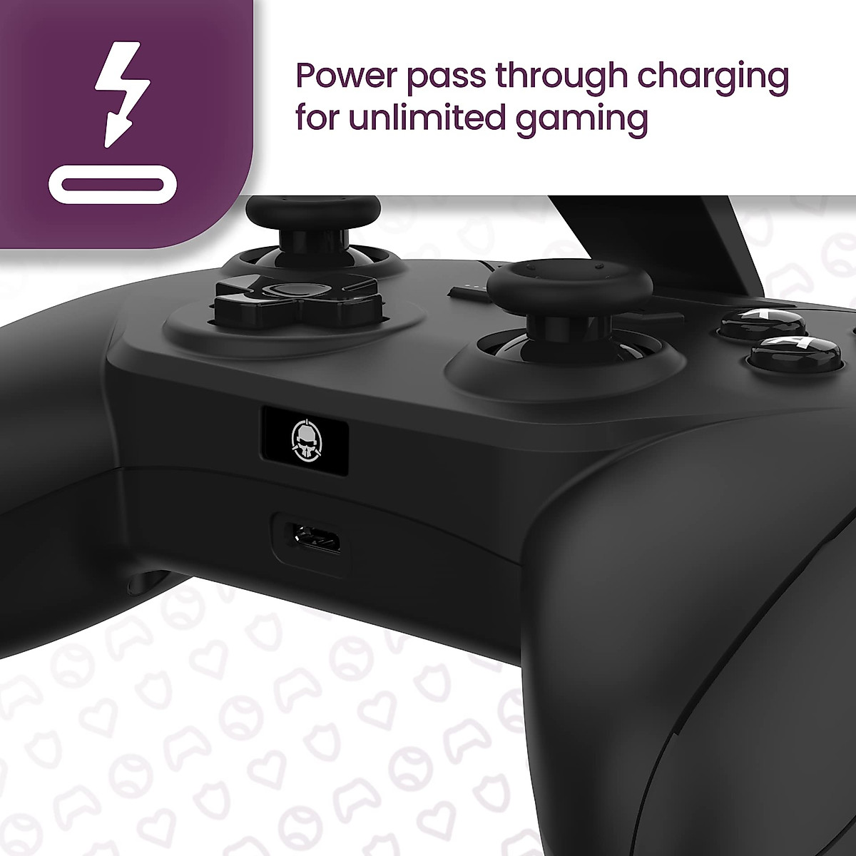 Rotor Riot Gaming Controller for Android – Wired Android Gamepad with Triggers, Power Pass Through Charging, D-Pad - Handheld Game Console Accessory with ZeroG Mobile Device Holder