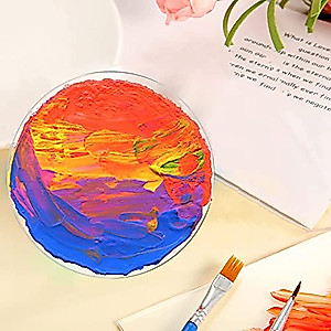 10 Pieces Clear Circle Acrylic Sheet, 1/8" Thickness, 4 Inch Plexiglass Circle Acrylic Disc Transparent Round Acrylic Blank Sign for Name Cards, Cricut Cutting, Painting and DIY Projects