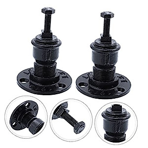 BETOOKY 2pcs Stair Bracket Staircase Brackets Handrail Holder Rail Support Bracket Wall Rail Bracket Railing Holder L Brackets for Shelves Handrail Bracket Metal Accessories Iron