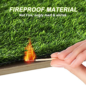 Artificial Grass, Fake Grass for Dog Training Pads, Professional Dog Pee Pads, Reusable Dog Grass Mat with Drainage Hole, Grass Pad for Dogs for Indoor/Outdoor - Easy to Clean(39.4x31.5in)