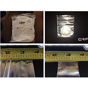 iMBAPrice Clear Reclosable Poly Bags(1.5" x 1.5" Inch) Case of 1000 Bags