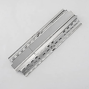 YIHAM KA733 Universal Grill Replacement Adjustable Heat Plate Shield, Stainless Steel Heat Tent, Flavorizer Bar, Burner Cover, Flame Tamer for Gas Grills, Extends from 12" up to 22", 1 Pack