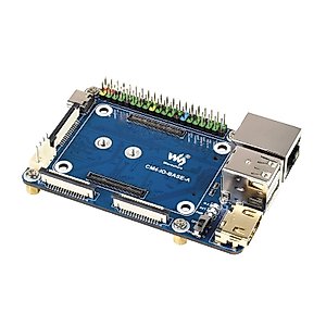 for Raspberry Pi Compute Module 4 IO Board,Mini Base Board (A) Lite Version with Standard CM4 Socket and Color-Coded Raspberry Pi 40PIN GPIO Header Onboard CSI/DSI/FAN/HDMI/USB/RJ45 Connectors