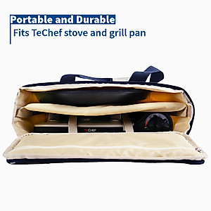 TECHEF - Stovetop Korean BBQ Non-Stick Grill Pan with Agni Portable Gas Stove Burner, Made in Korea (AGGPCB)