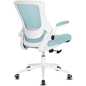 Misolant Desk Chair, Comfortable Office Chair, Ergonomic Chair, Mesh Office Chair with Adjustable Lumbar Support and Flip up Armrest, Recline Office Chair Ergonomic Desk Chair