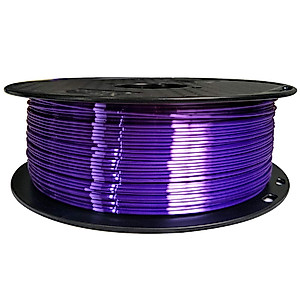 Silk Purple PLA 1.75mm 3D Printer Filament 1KG (2.2 LBS) Silky Shiny Purple 3D Printing Material Metallic Dark Violet Purple Color HZST3D