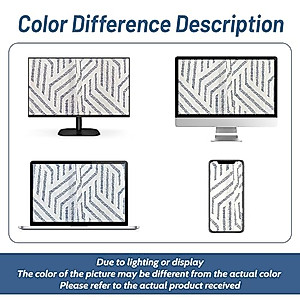 DriftAway Farmhouse Linen Lined Valance Double Layer Thermal Insulated Room Darkening Blackout Valances 3.5 Inch Rod Pocket Striped Tie Up Valance Single 45 Inch by 63 Inch Briony Navy