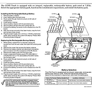 300-03866 3-Pin Connector Battery for HONEYWELL Lynx Touch 5100, Lynx 5200, Lynx 5210, Lynx Touch 7000, LYNXRCHKIT-SHA, JJJ WALYNX-RCHB-SHA ADT Ademco system, 3700mAh