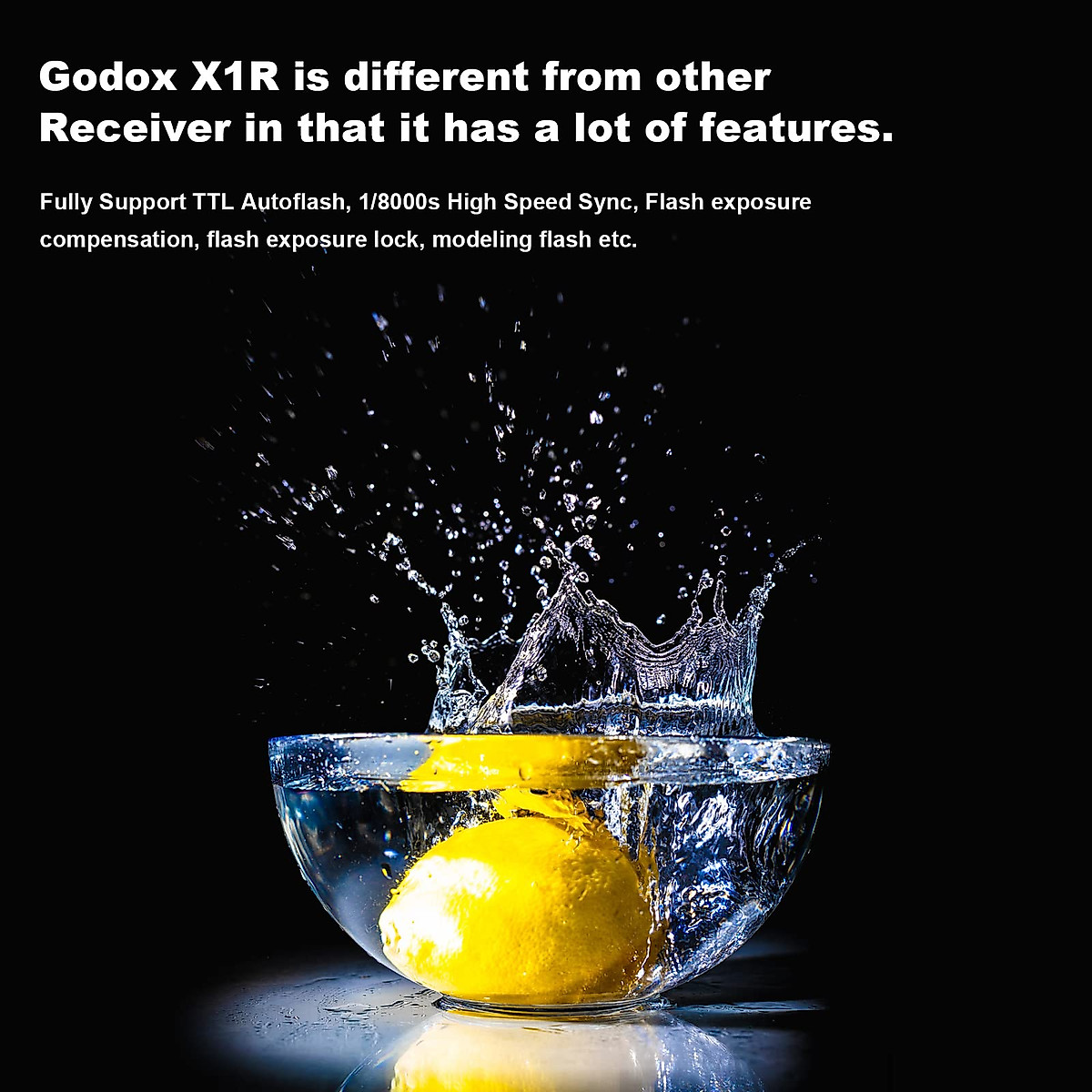 Godox X1R-N i-TTL 2.4G Wireless Remote Flash Trigger Receiver Compatible for Nikon Camera, HSS1/8000s, 5 Groups and 32 Channels,2.4G Wireless X System (Receiver Only)