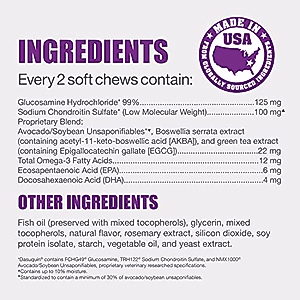 Nutramax Dasuquin Joint Health Supplement for Cats - With Glucosamine, Chondroitin, ASU, Boswellia Serrata Extract, Green Tea Extract, and Omega-3, 84 Soft Chews