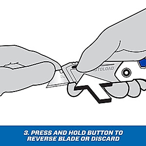 LENOX TOOLS Utility Knife, 3-Blade, Retractable, Foldable and Portable, Blade Storage (LXHT10600​)