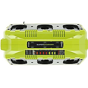 RYOBI P135 18V One+ 6 Port Lithium Ion Battery Supercharger (18V Batteries Not Included/Charger Only)
