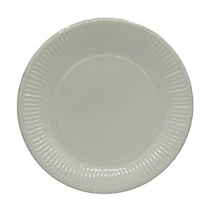 Disposable Eco-Friendly Party 9" Paper Plates Assorted Colors 20ct (White)