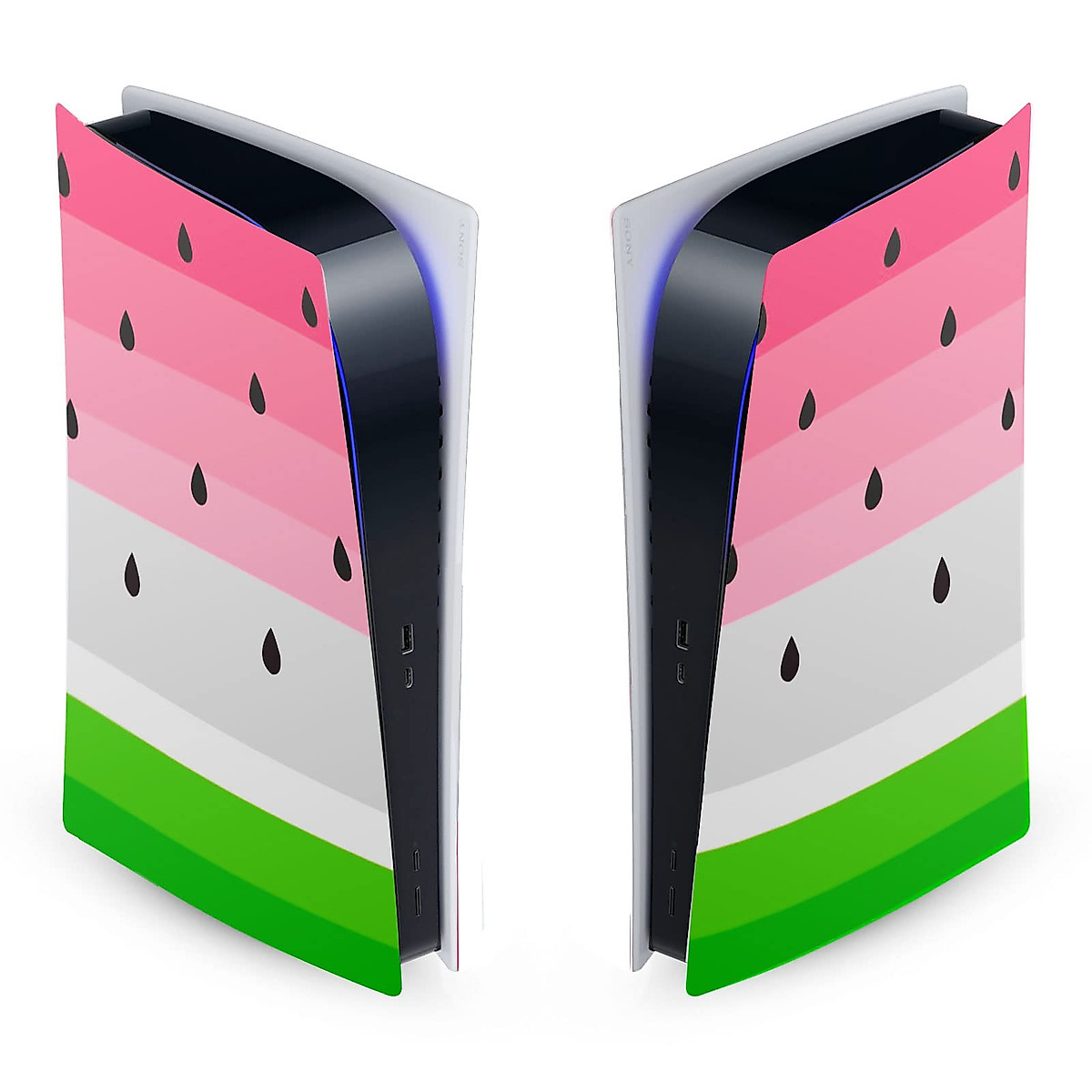 Head Case Designs Officially Licensed Haroulita Watermelon Art Mix Vinyl Faceplate Sticker Gaming Skin Decal Cover Compatible With Sony PlayStation 5 PS5 Digital Edition Console