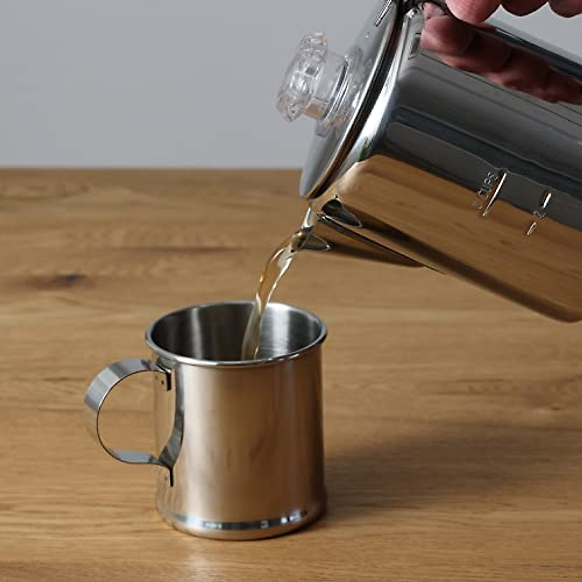 Captain Stag M-1225 18-8 Stainless Steel Percolator 3 Cup
