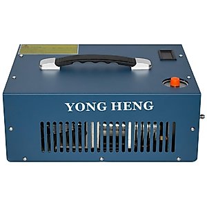 YONGHENG PCP Air Compressor, Auto-shutoff 4500Psi/30Mpa Set-pressure Air Gun and Paintball Tank Pump with Water/Oil Separator, Built-in Power Adapter(110V AC or 12V Car Battery)