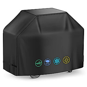 Grill Cover, BBQ Cover 59 inch,Grill Covers Waterproof,Anti-UV & Fade Resistant, Barbecue Grill Cover with Velcro Straps,Gas Grill Cover Rip Resistant,for Weber,Char Broil,Nexgrill Grills