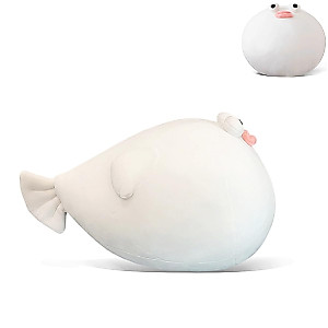 Goylmc Puffer Fish Plush Pillow - 15.7 inch Puffer Fish Stuffed Animal Plush - Birthday for Girls Boys Adults