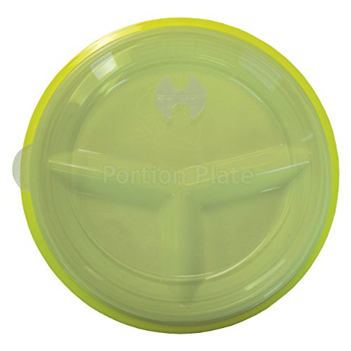 Rehabilitation Advantage 3 Compartment Portion Plate with Lid (Set of 2)