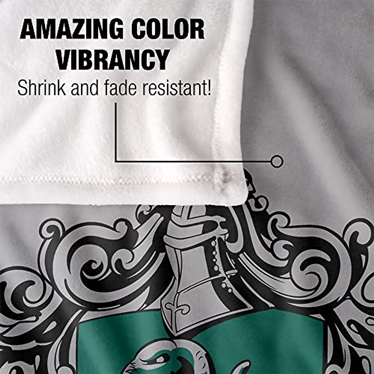 Harry Potter Slytherin Crest Silky Touch Super Soft Throw Blanket 36" x 58"