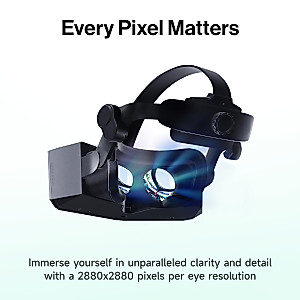Pimax Crystal - High-Resolution Virtual Reality Headset for PC Gaming