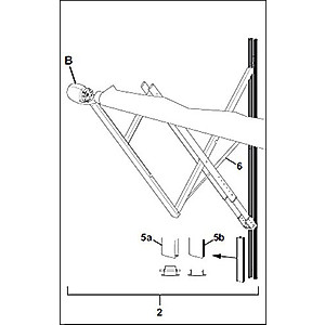Carefree R001643BLK Awning Arm Assembly, 8 feet Length x 8 feet Extension , Black , Standard