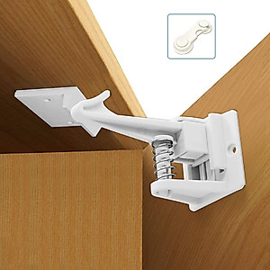 McKain Toilet Locks Child Safety - Bathroom Baby Proof Toilet Lid Lock for Children Under 3 Years No Tools Needed Easy Installation (2 packs)