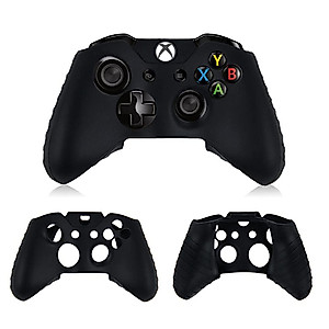 OSTENT Soft Protector Silicone Skin Case Cover Pouch for Microsoft Xbox One Controller - Color Black