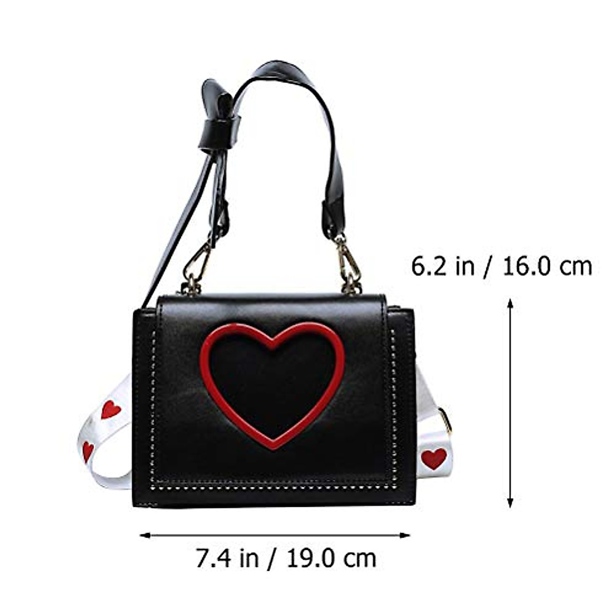 TENDYCOCO Simple Tote Bag Adjustable Bag Fashionable Trendy Universal Bag Black