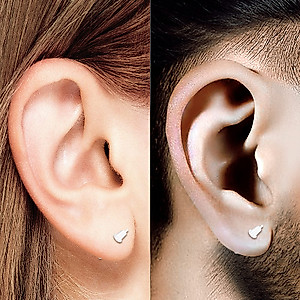 BIG GAUGES Pair of Retainer Flexible Clear Acrylic 20g Gauge 0.8mm Cartilage Earring Stud Helix Auricle Piercing Jewelry BG0540