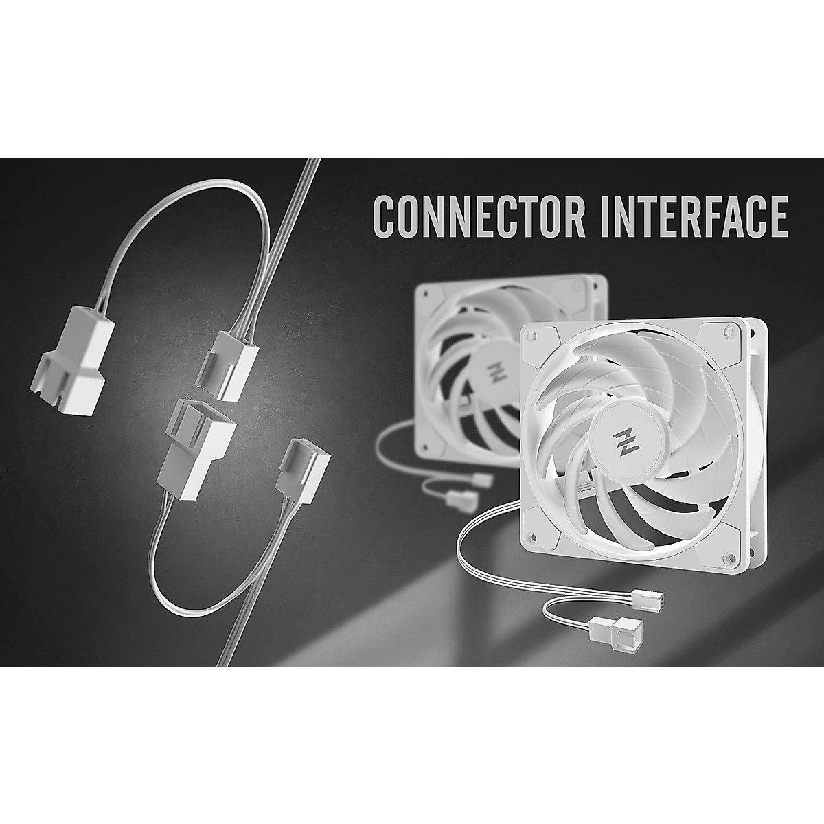 EZDIY-FAB Cube Fan Pro 120mm PC Case Fan,High Performance Cooling Fan,Very Quiet Motor, Computer Cooling Fans, 1200 RPM,3 Pin Connector-5 Pack-White