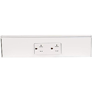TR Series Angle Power Strip, 9 inch, 4 Dual Receptacles, White