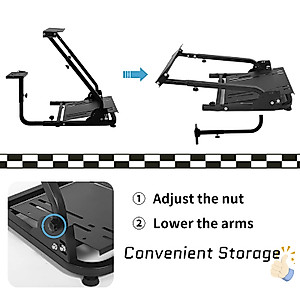 Anman G25 Racing Simulator Cockpit with Shifter Mount Fit for Logitech G27 G29,Throustmaster t150 t150 pro Race Car Seat hori steering wheel Height and Angle Adjustable Gaming Wheel Stand Shifter Peda