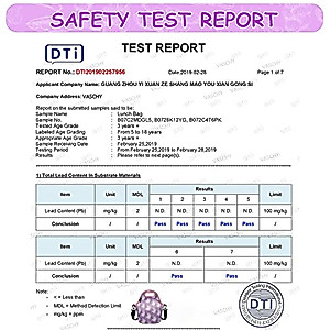 Lunch Box Bag for Girls,VASCHY Neoprene Insulated Lunch Tote with Detachable Adjustable Shoulder Strap in Pink Unicorn