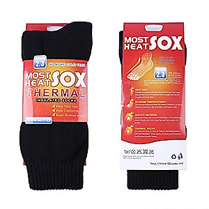 Thermal Socks for Men, Winter Warm Socks Mens for Cold Weather Extreme Temperatures,A-black (6 Pairs)