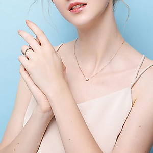 SEVENWELL 925 Sterling Silver Wedding Bands for Women CZ Simulated Diamond Stackable Engagement Eternity Ring Size