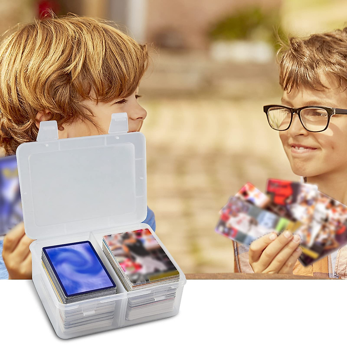 FULLCASE Card Case Holder Compatible with Baseball Football Sports Game, Trading Cards Storage Also for PM TCG/for MTG/for C.A.H/for Topps Display Collector Organizer(Box Only)