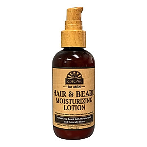 OKAY MEN BEARD and HAIR MOISTURIZING LOTION 4oz / 118ml