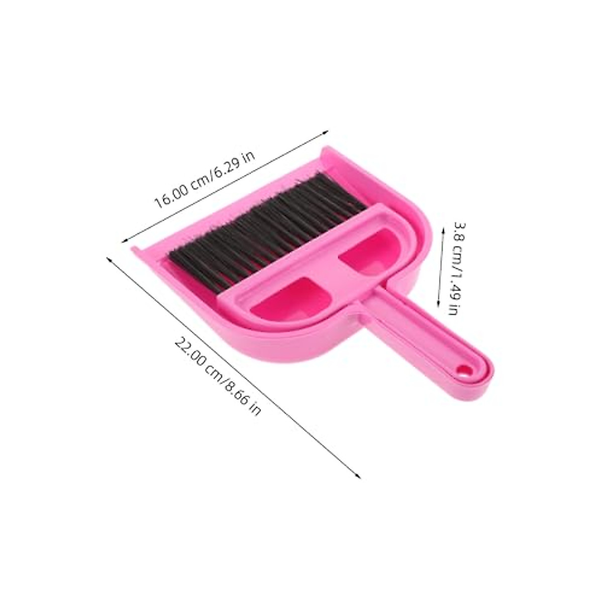 Cabilock 1 Set Pet Cleaning Tool Push Broom Dog Wipes Portable Cleaning Brush Toys Spray Squeegee Mini Cleaning Broom and Dustpan Mini Broom Pet Nest Broom Lint Remover Starter Plastic Rosy