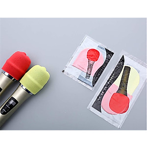 Zzooi 100 PCS Disposable Foam Mic Cover Single Use Microphone Windscreen Foam Cover